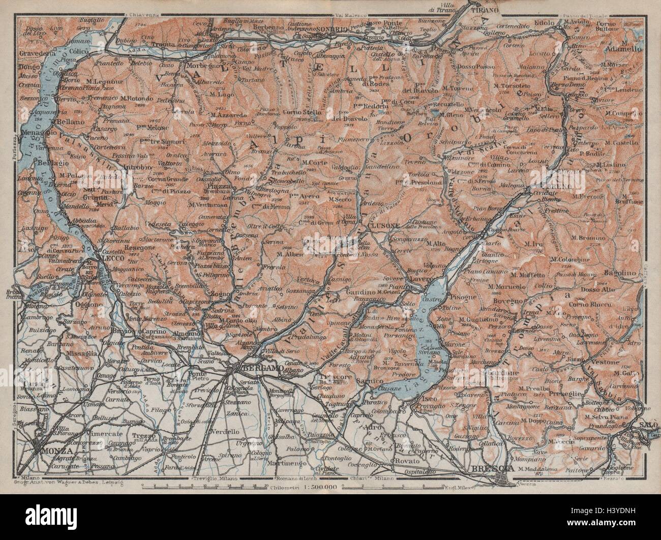 BERGAMASQUE & BRESCIAN ALPS. Bergamo Lago d'Iseo Lecco Como Alpi Orobie ...