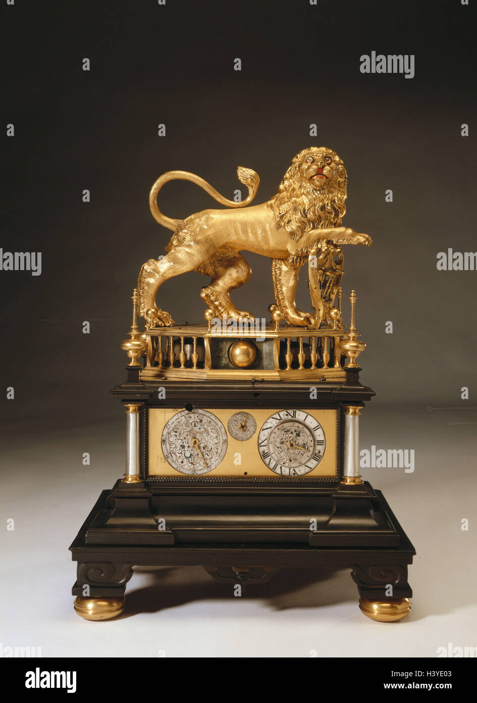 Antiques, calendar clock, in the middle 17 cent. Hans Buschmann ...