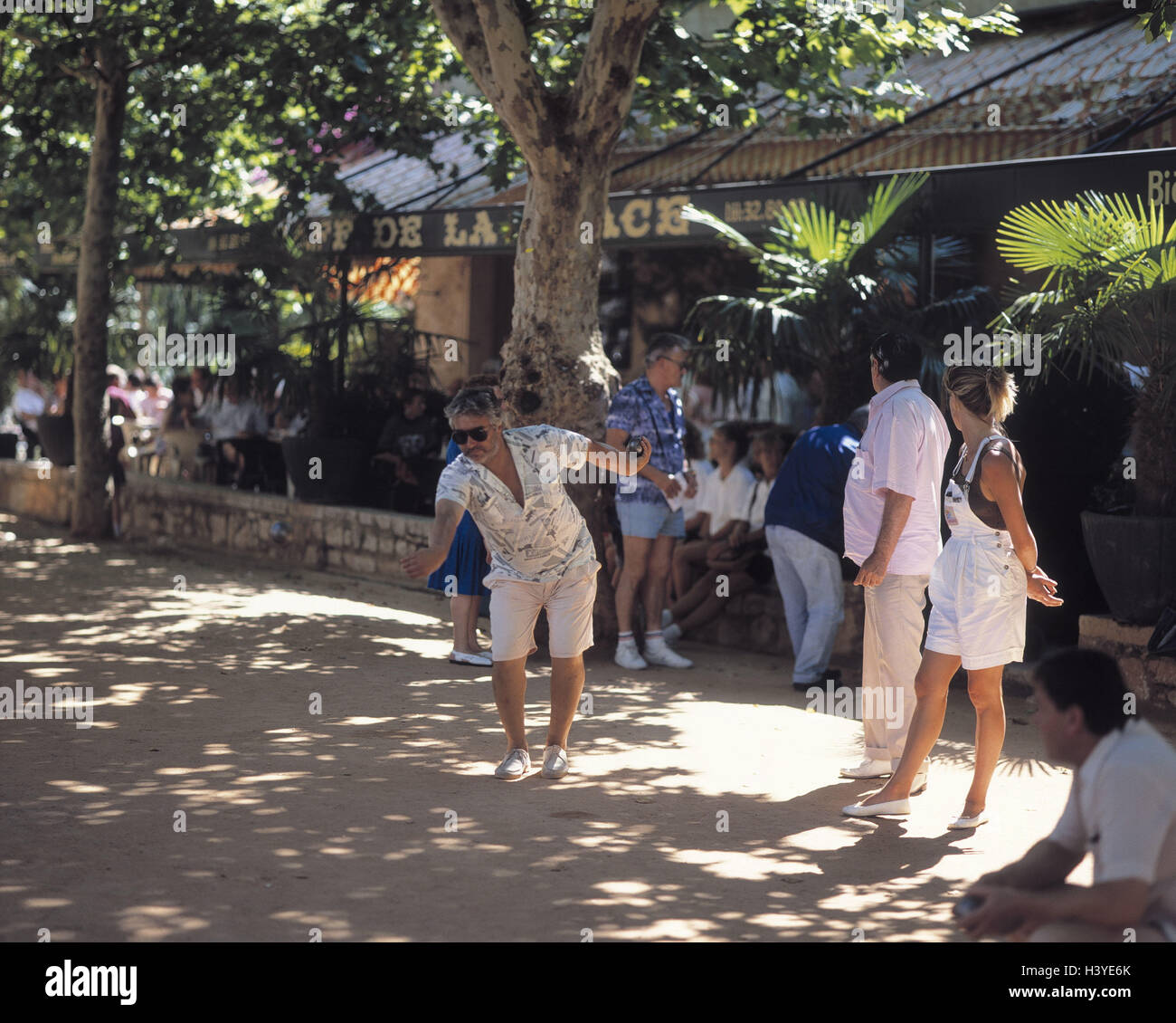 France, Boulespieler, person, Boule, play, sphere game, leisure time ...