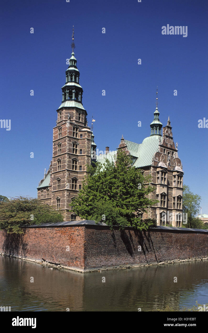 Denmark, Copenhagen, lock, rose credit, in 1606, water jump ...