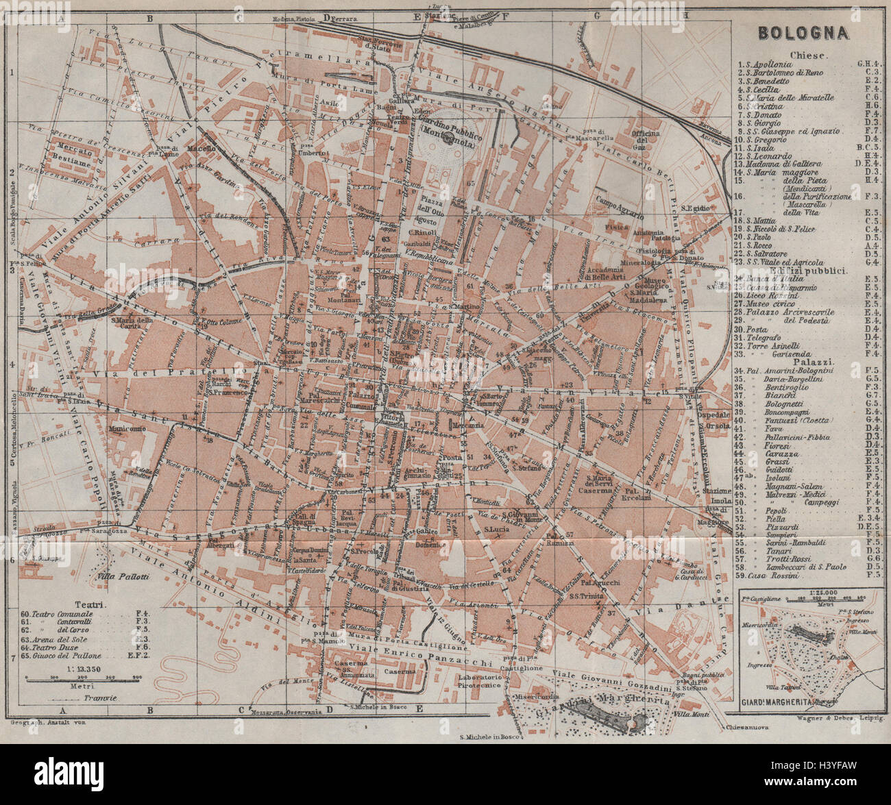 Antique map of bologna hi-res stock photography and images - Alamy