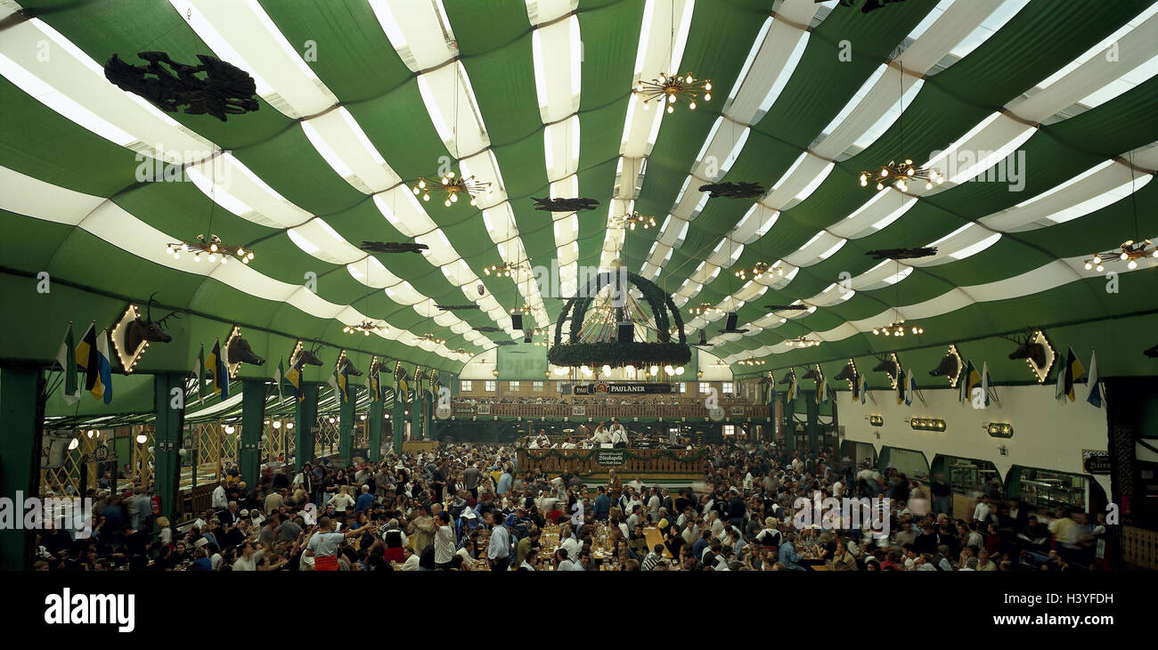 Germany, Bavaria, Munich, Theresienwiese, Oktoberfest, Schottenhamel ...