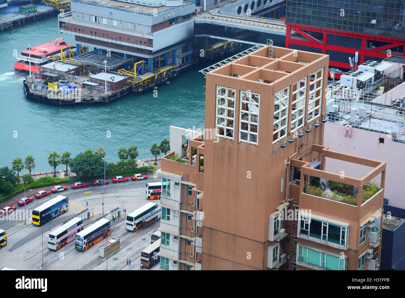 Ferry terminal building for maritime public transport hi-res stock ...
