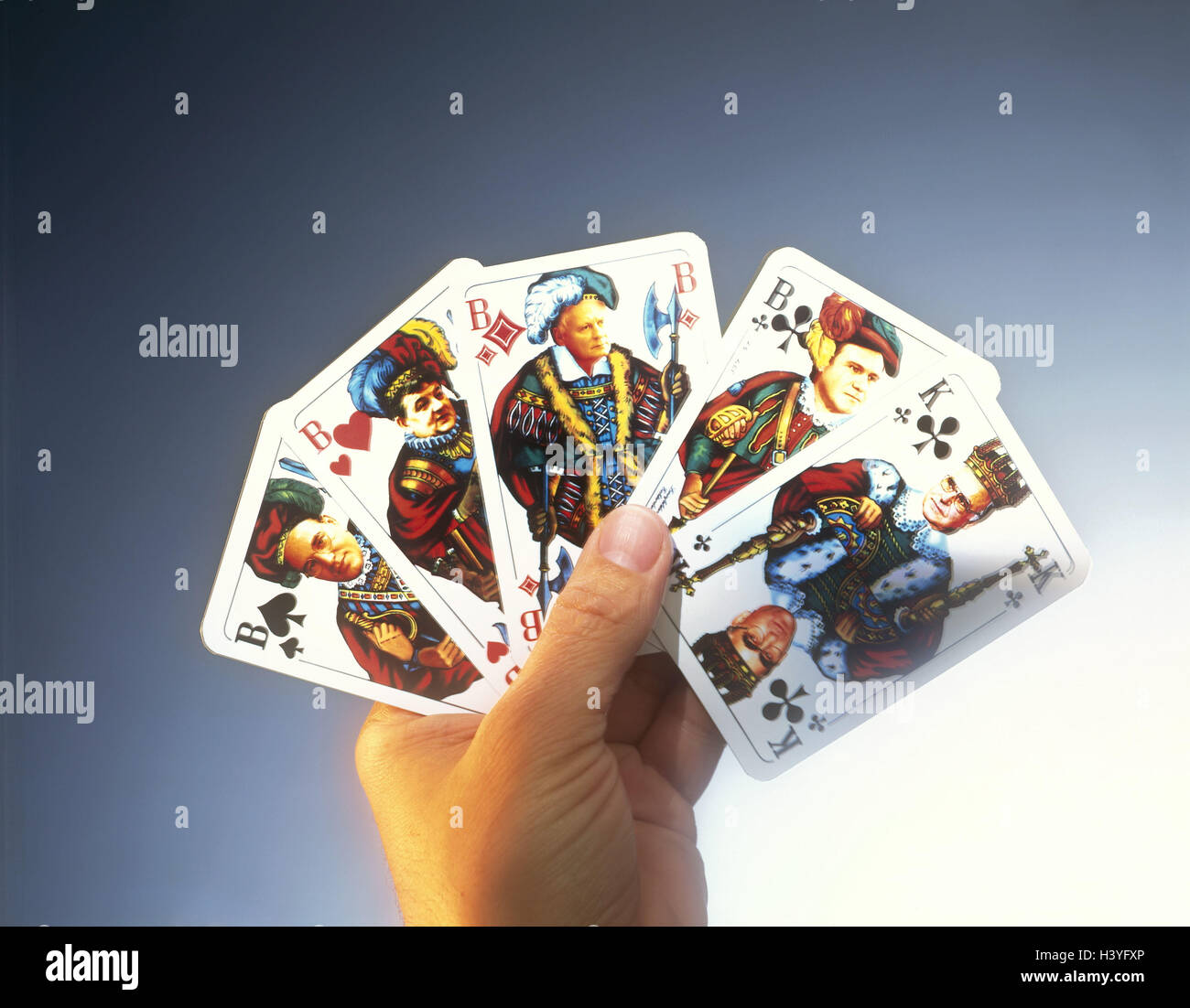 Hand, playing cards Stock Photo - Alamy