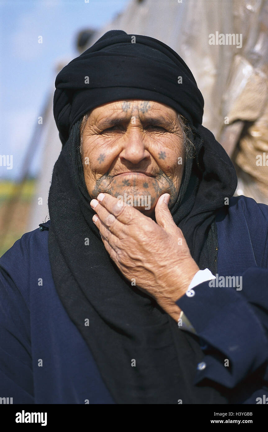 Lebanon, Tripoli, portrait, senior, facial tattoos, portrait, the ...