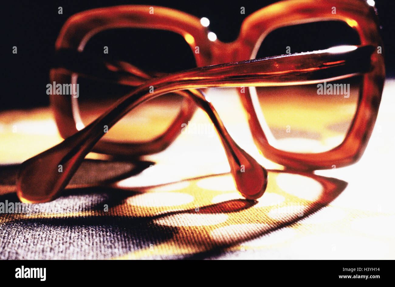 Horn spectacles, sunglasses, glasses, frame, horn rack, in an old ...