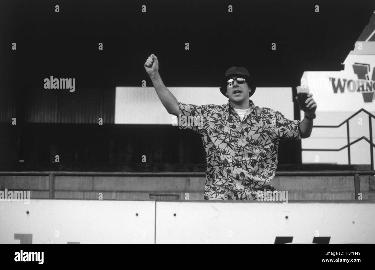 Cheering stand Black and White Stock Photos & Images - Alamy