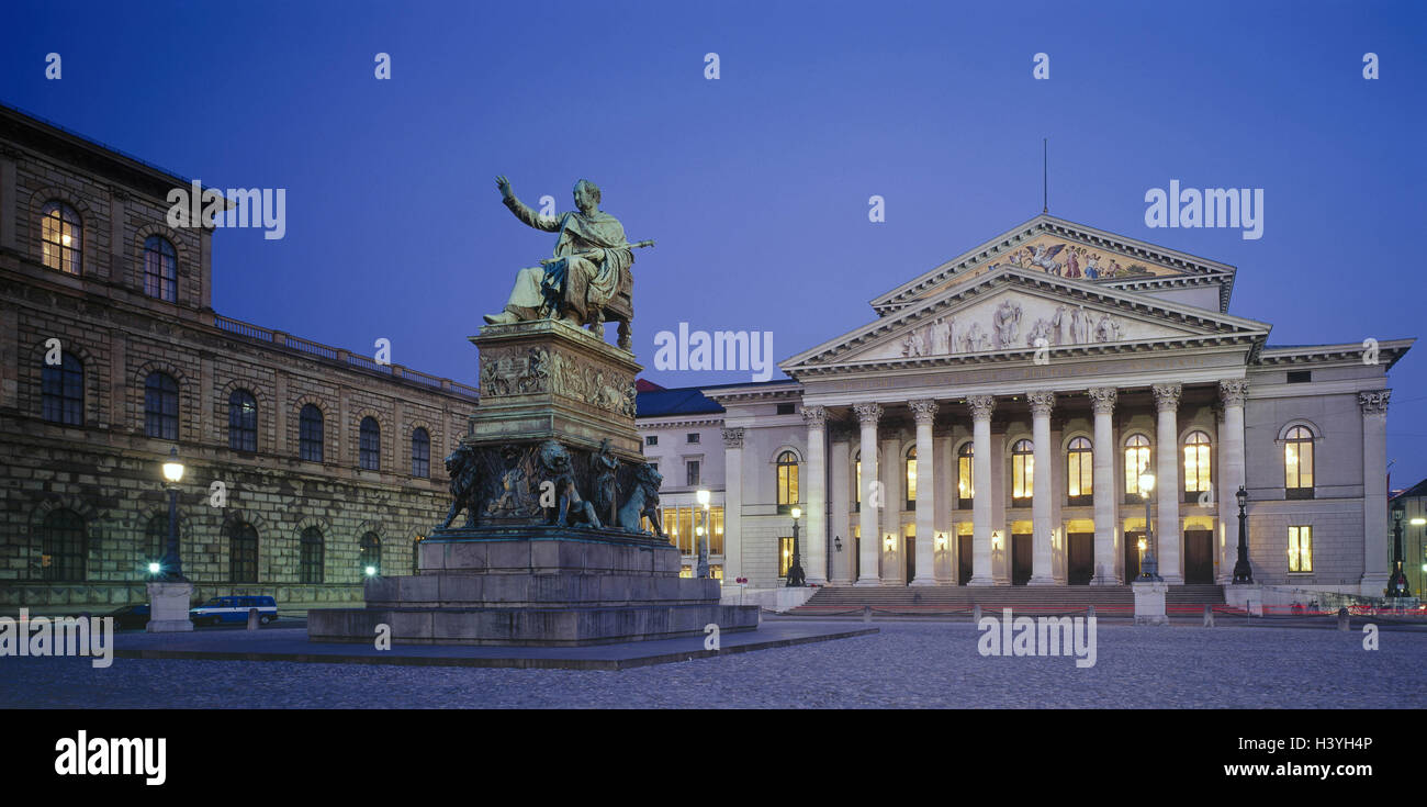 Germany, Upper Bavaria, Munich, Max's Joseph space, national theatre ...