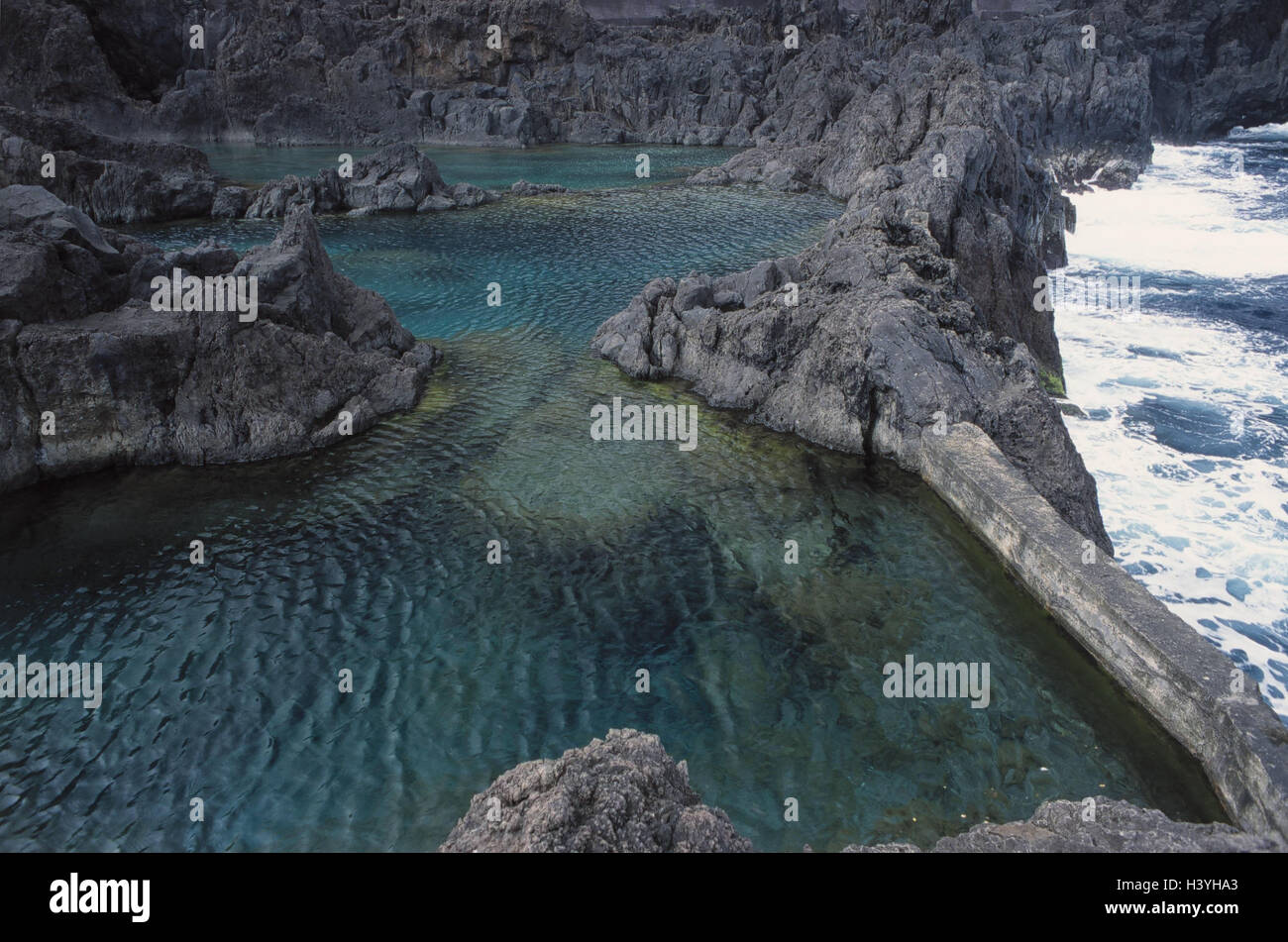 Portugal, island Madeira, postage Moniz, bile coast, nature swimming ...