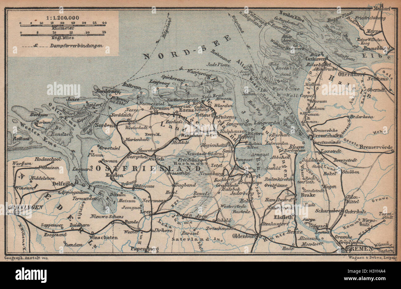 OSTFRIESLAND. East Frisian Islands. Lower Saxony. Germany. Baedeker ...