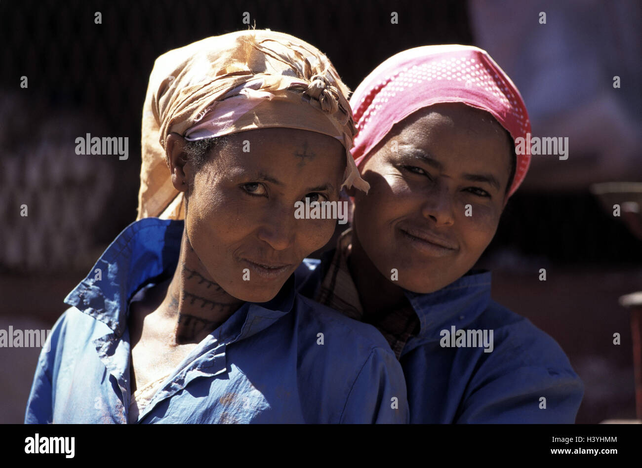 Eritrea, Asmara, women, headscarfs, portrait, Africa, North, Africa ...