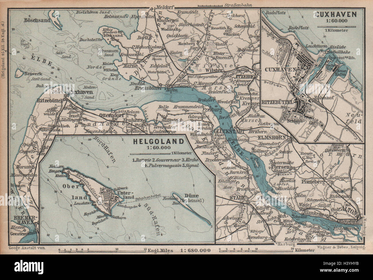 Map helgoland hi-res stock photography and images - Alamy