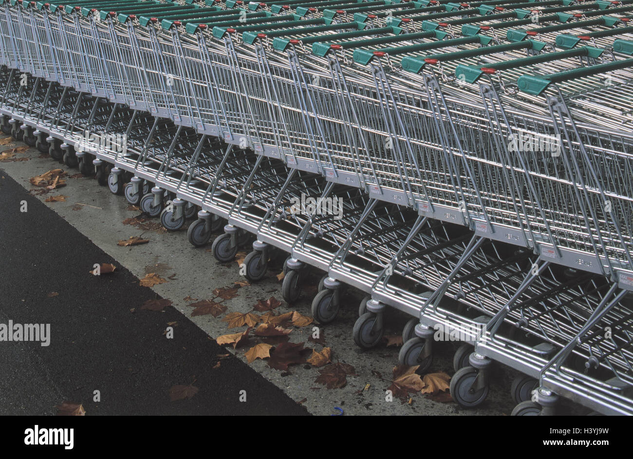 Supermarket, shopping cart, series, detail, shopping, basket goods ...