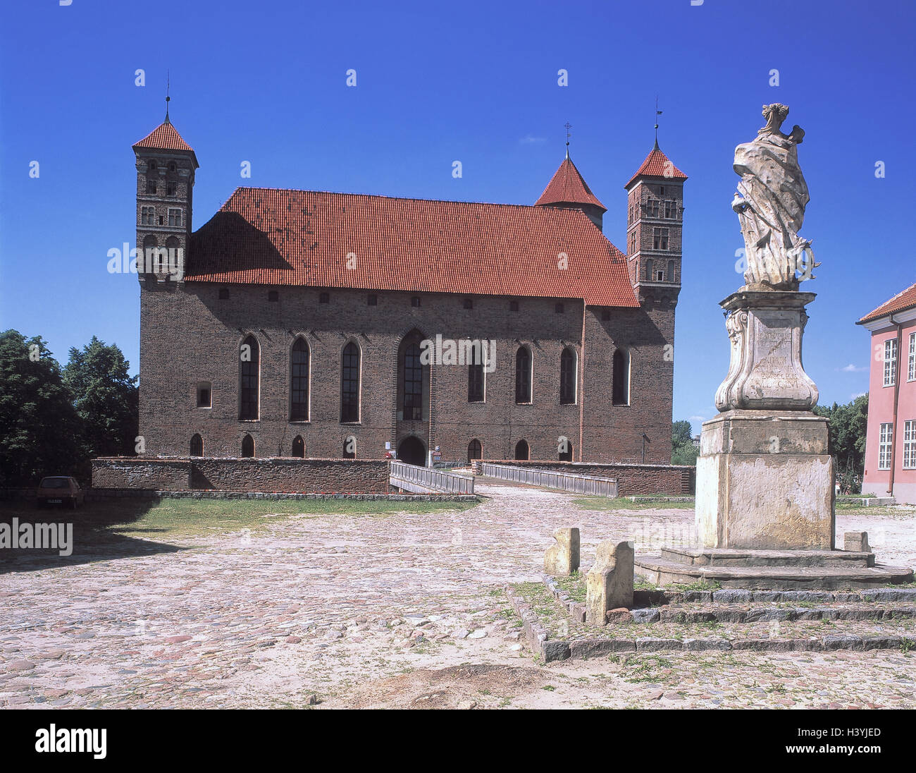 Poland, Masuria, remedial mountain, lock, monument, Europe ...