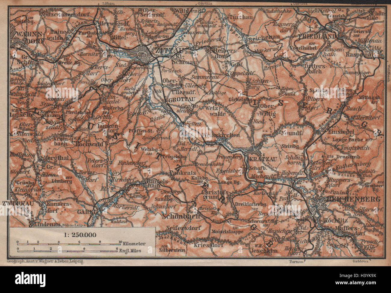 Map of liberec hi-res stock photography and images - Alamy