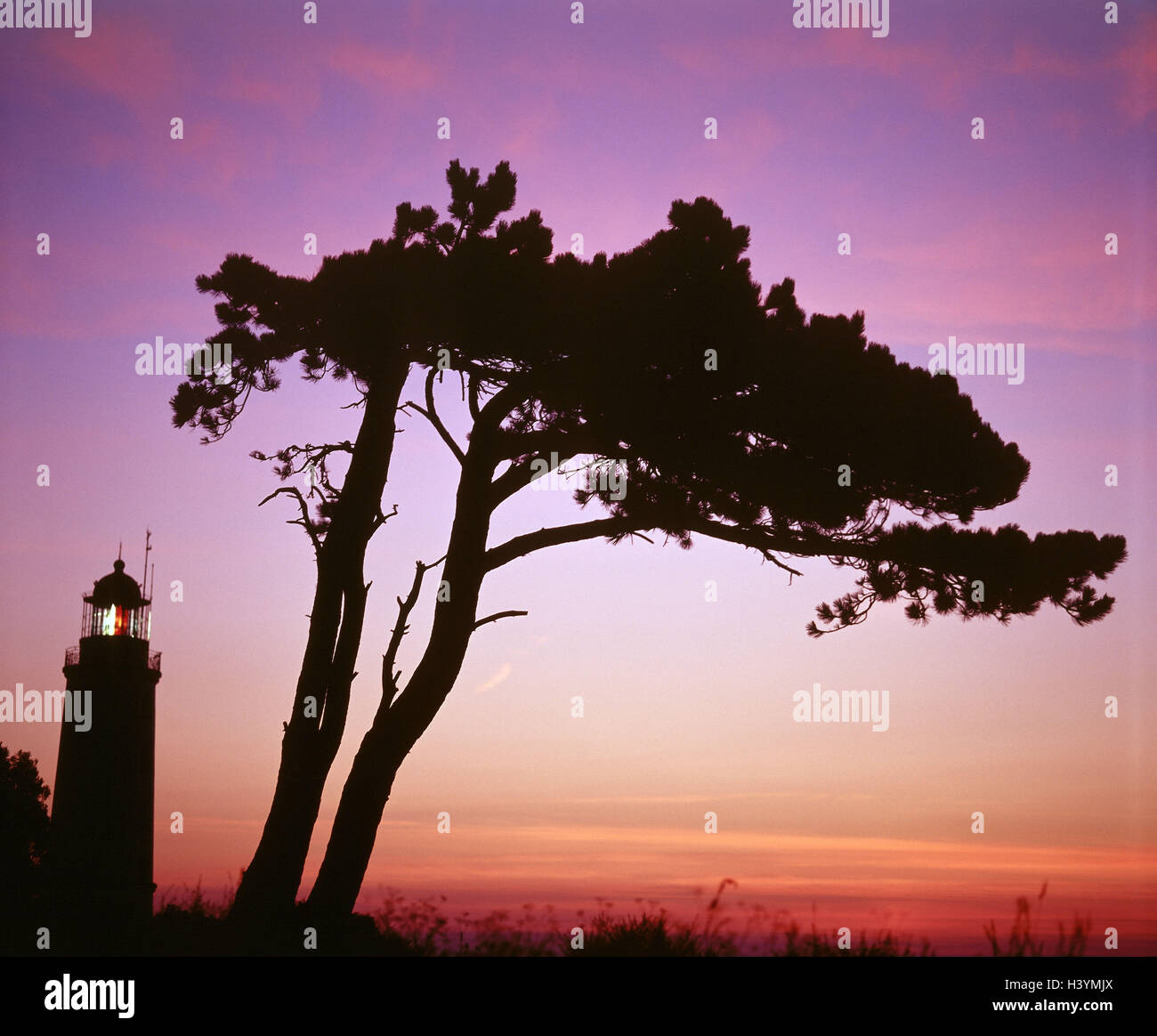 Germany, Mecklenburg-West Pomerania, Hiddensee, warning sign mountain ...