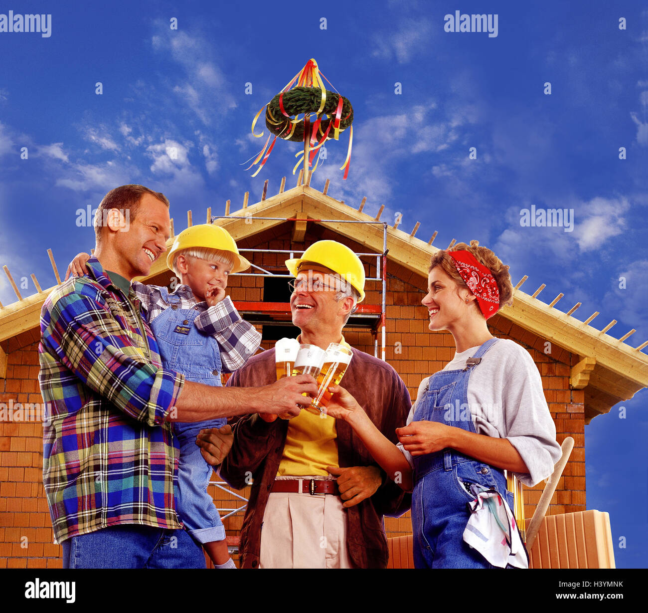 Topping out ceremony hi-res stock photography and images - Alamy