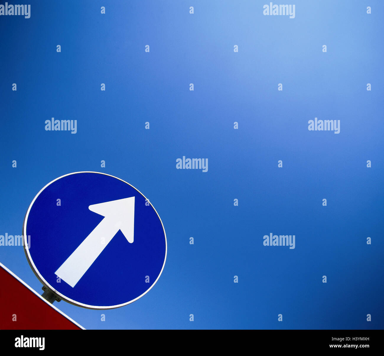 Traffic signs, direction the traffic, road sign, traffic, heaven, blue ...