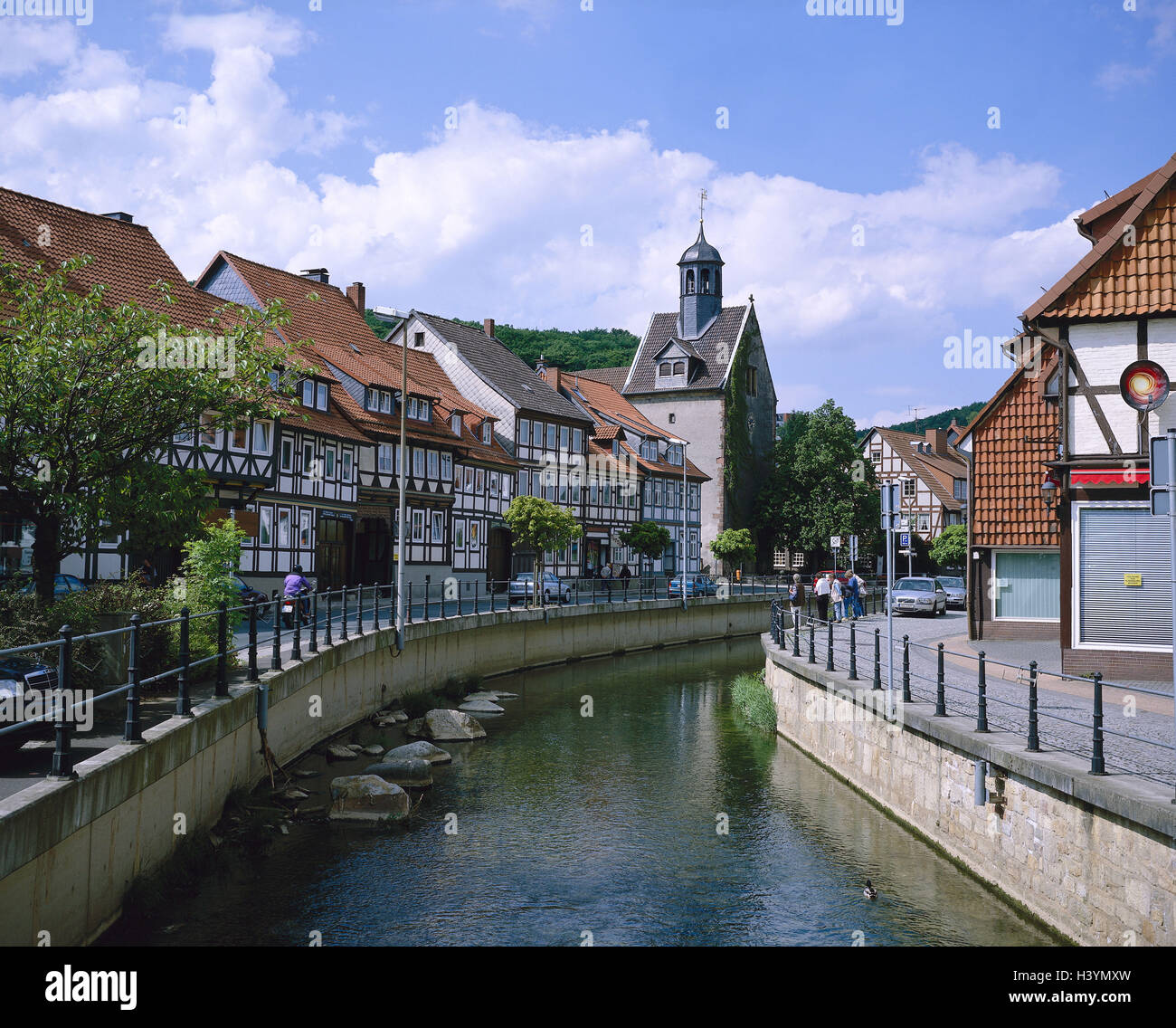 Germany, Lower Saxony, bath Salzdetfurth, to lamb, residential houses ...