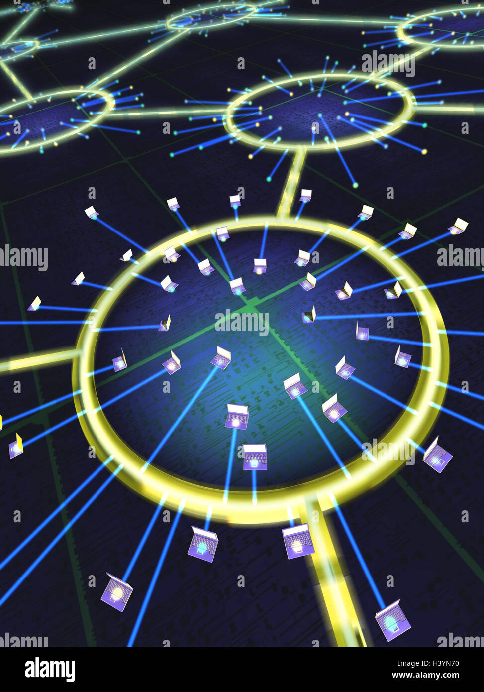 Icon, local area network, LAN, computer, network, locally, Internet technology, Local area ...