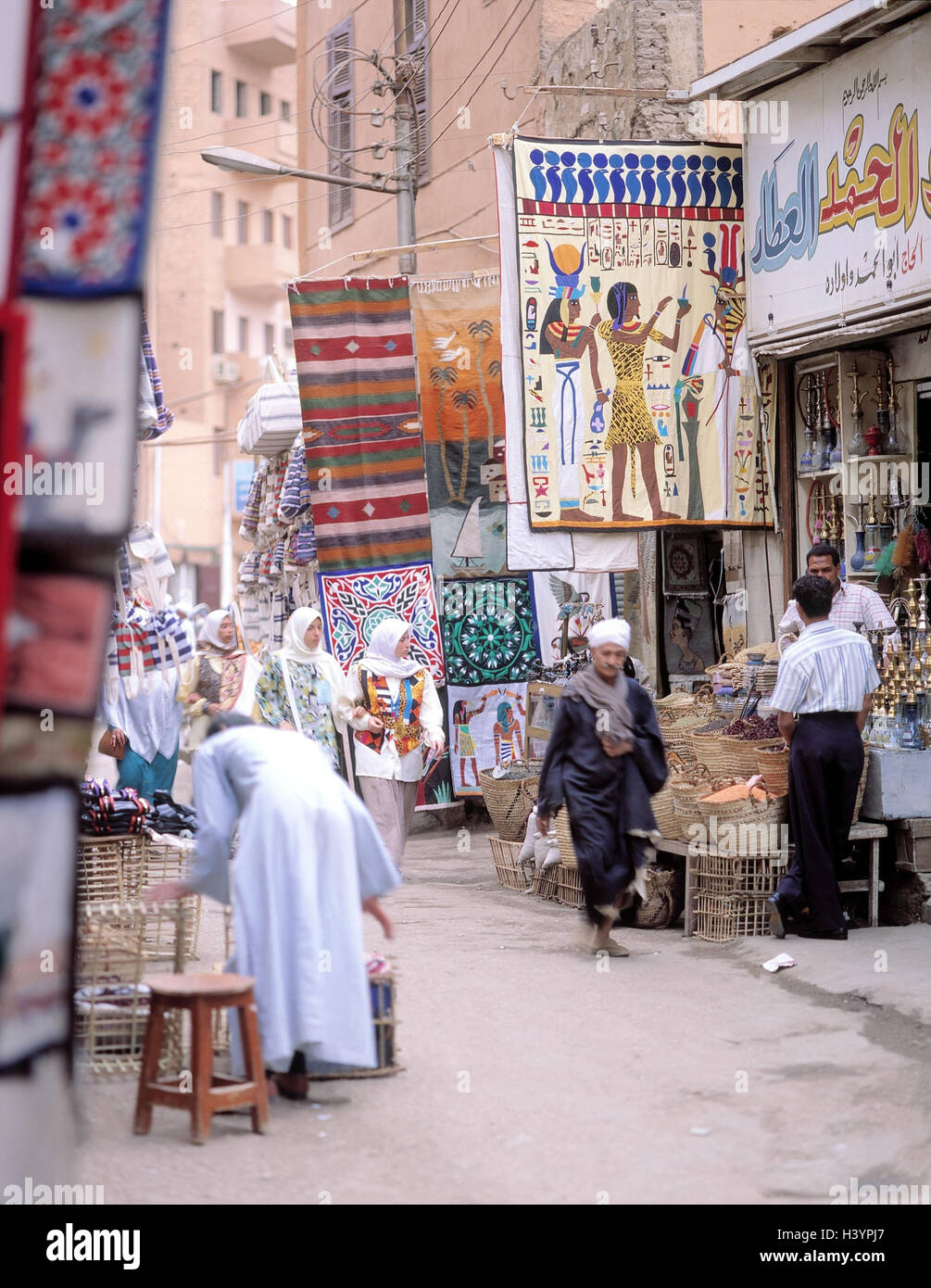 Egypt, Cairo, Old Town, shops, economy, shopping street, business ...