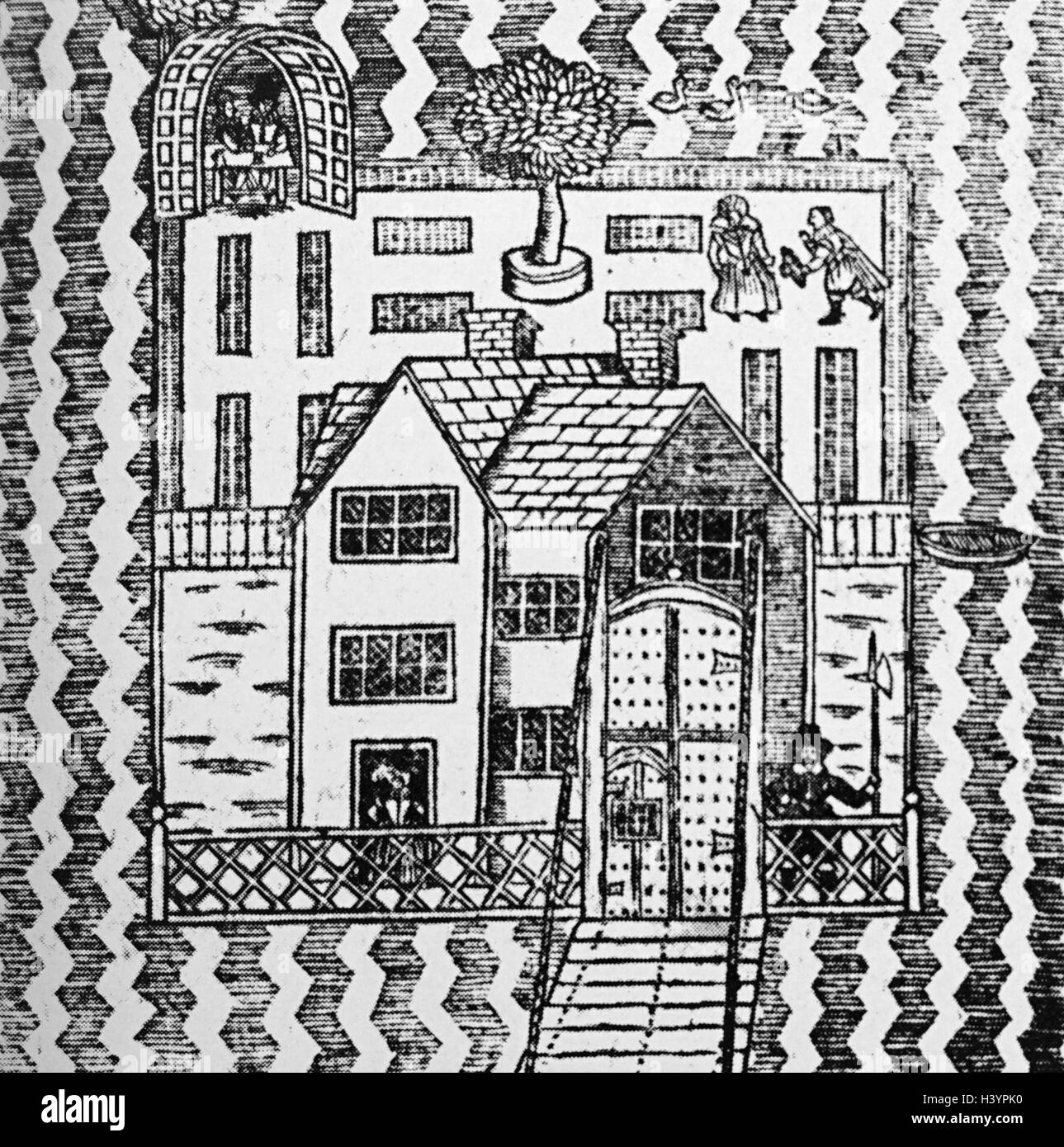 England woodcut hi-res stock photography and images - Alamy