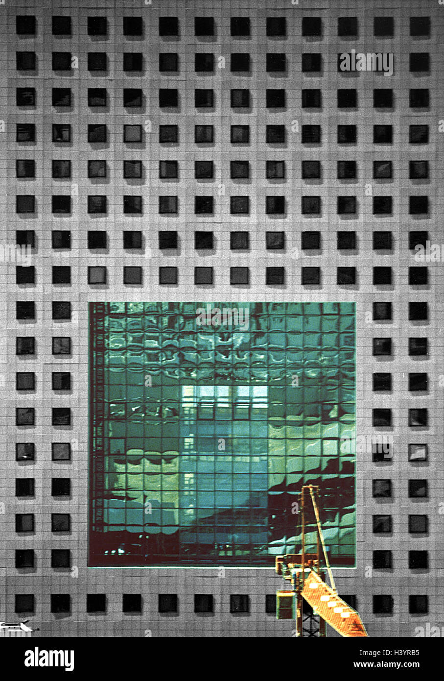 Germany, Frankfurt on the Main, mass, goal house, facade, detail, makes ...