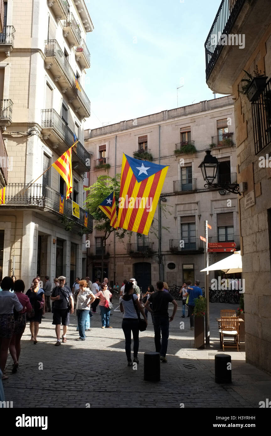 Catala independence flags hi-res stock photography and images - Alamy
