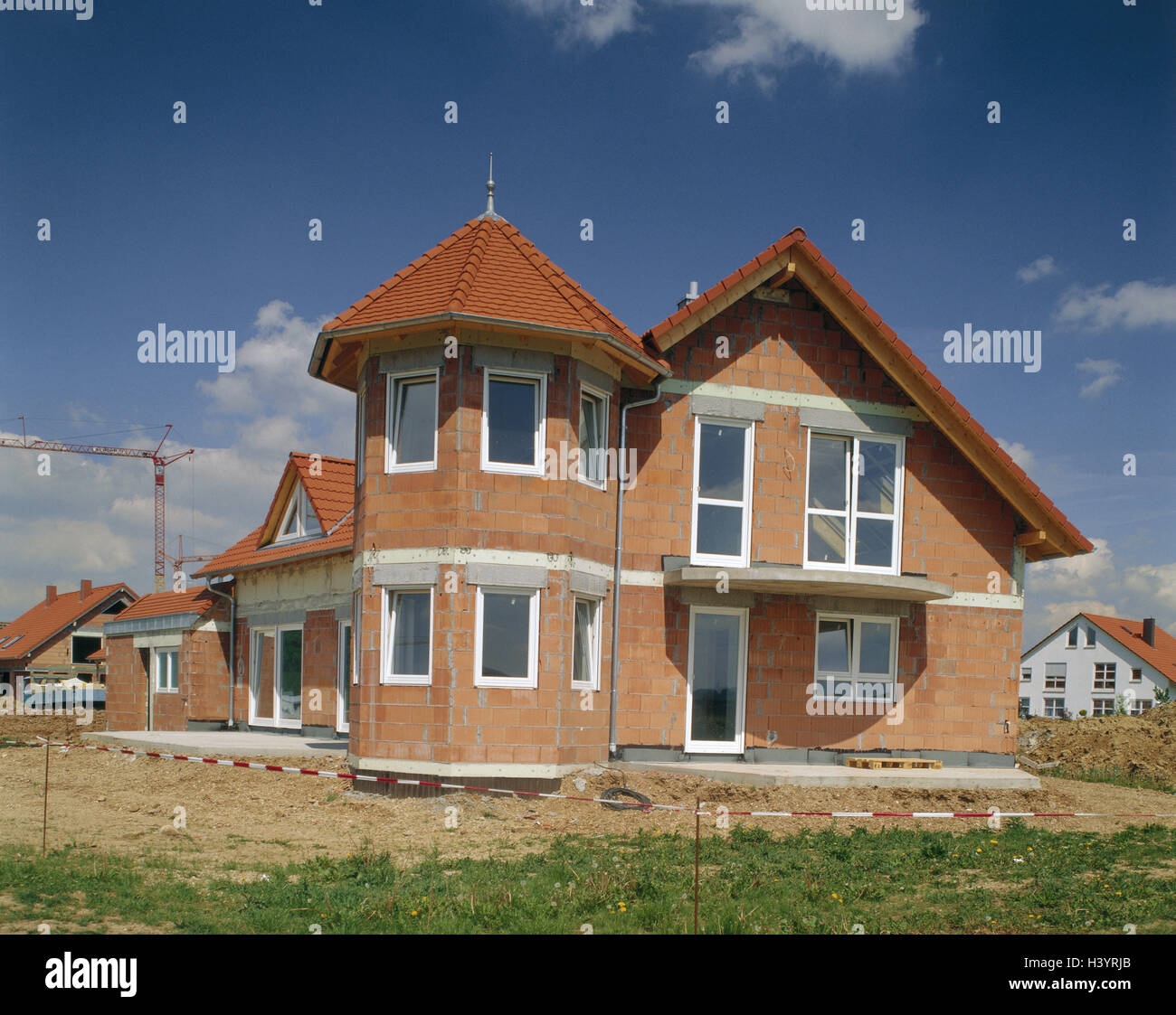 Block flats, bay window, shell, house, building of a house ...
