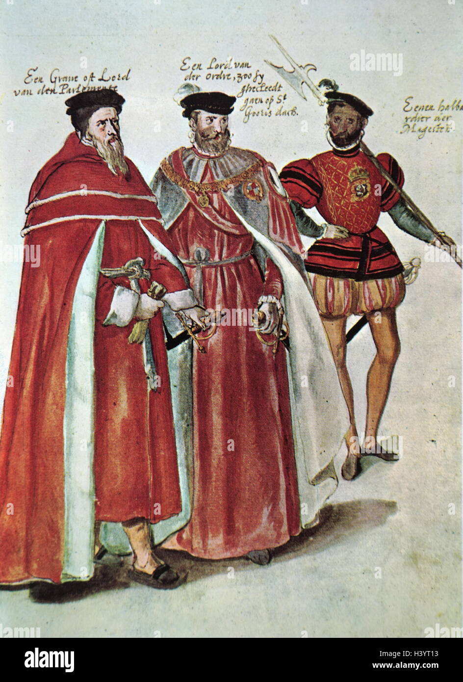 Elizabethans illustration hi-res stock photography and images - Alamy