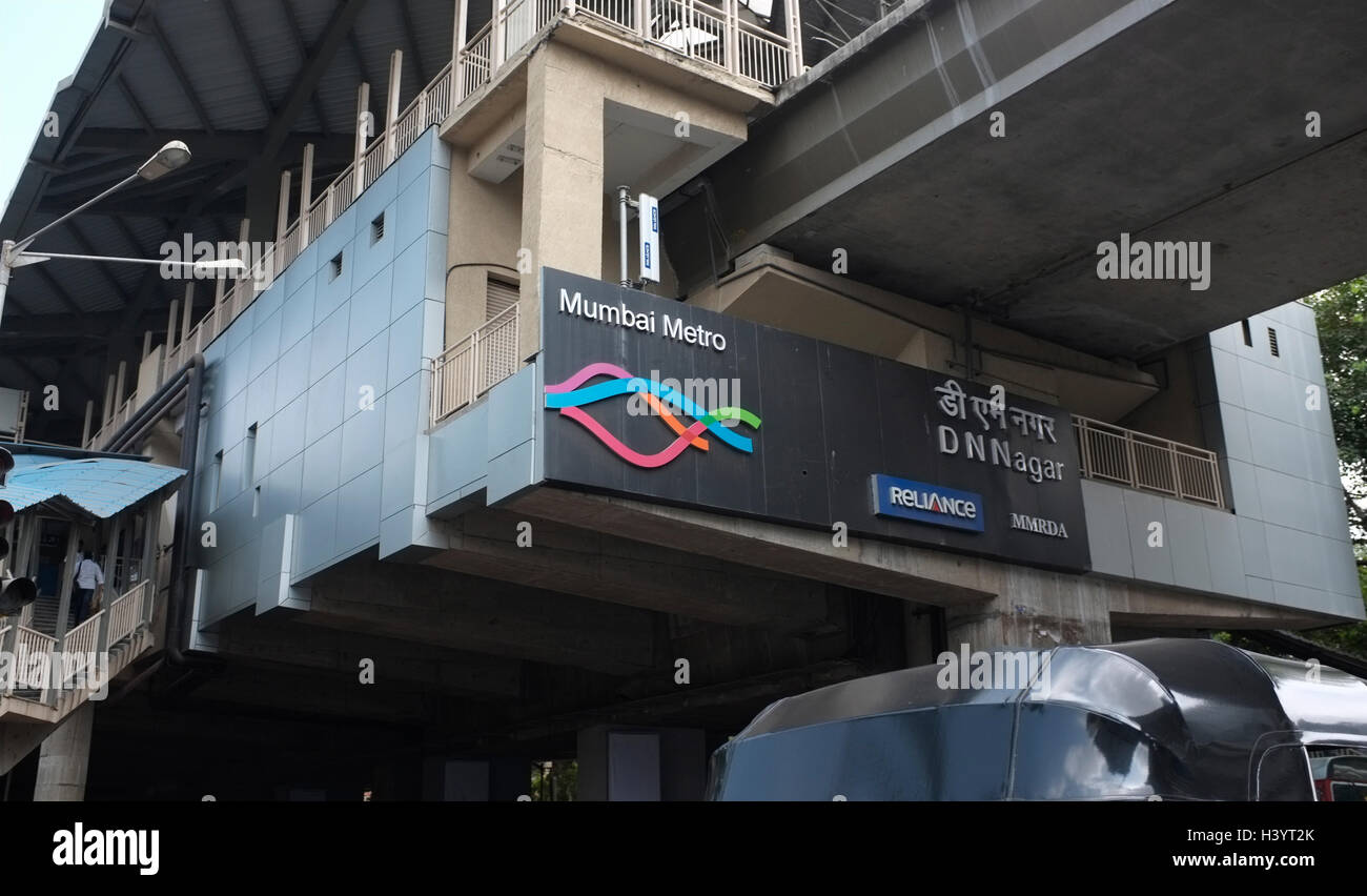 mumbai metro station NEAR Bandra, Mumbai Stock Photo - Alamy