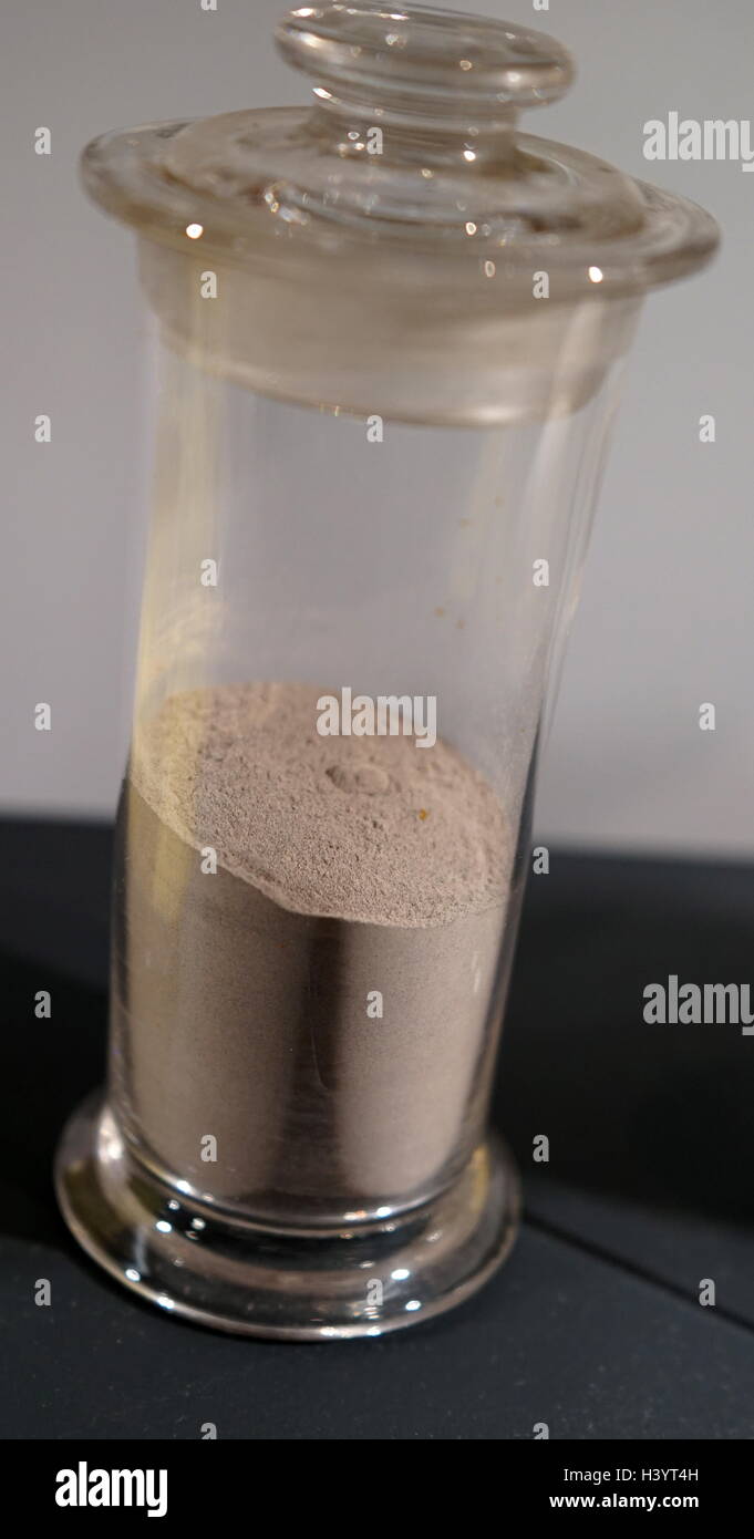 Vial of volcanic ash formed during explosive volcanic eruptions when ...