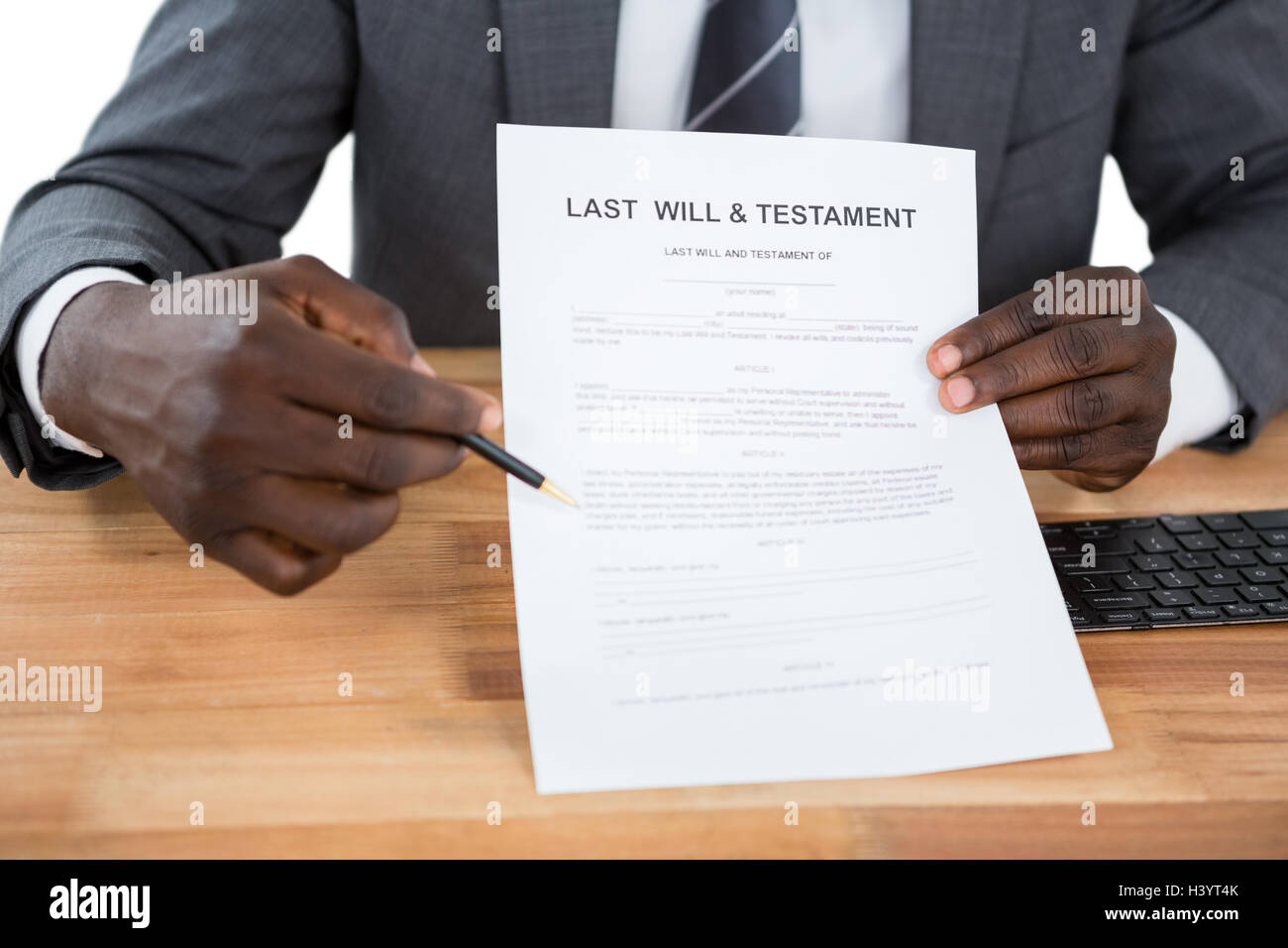 Last will and testament document hi-res stock photography and images ...