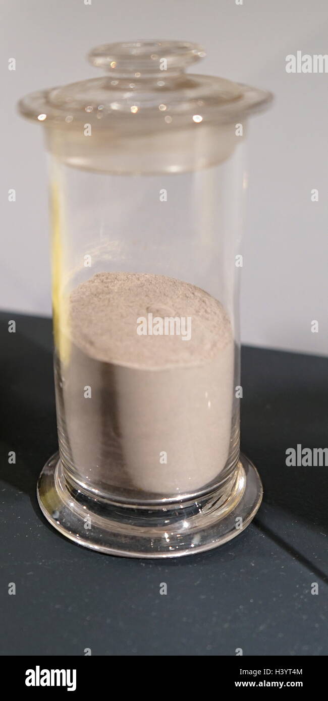 Vial of volcanic ash formed during explosive volcanic eruptions when ...