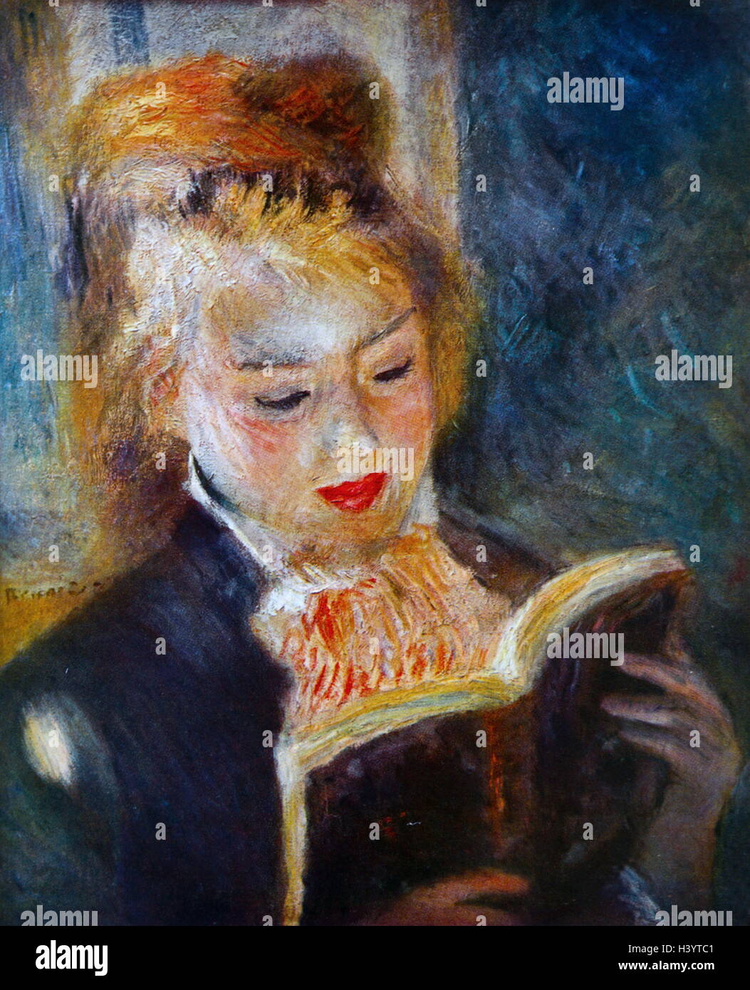Reading girl painting hi-res stock photography and images - Alamy