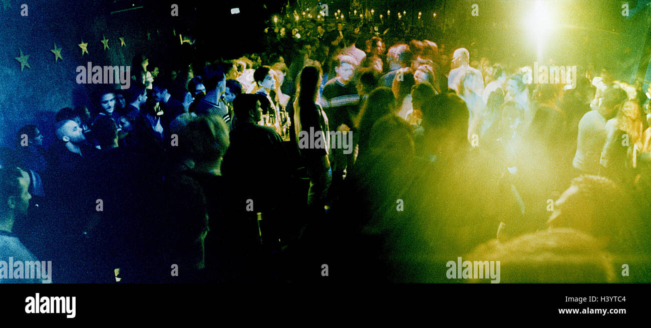 Discotheque, guests, dance floor, lighting, bar, nightclub, Inlokal ...