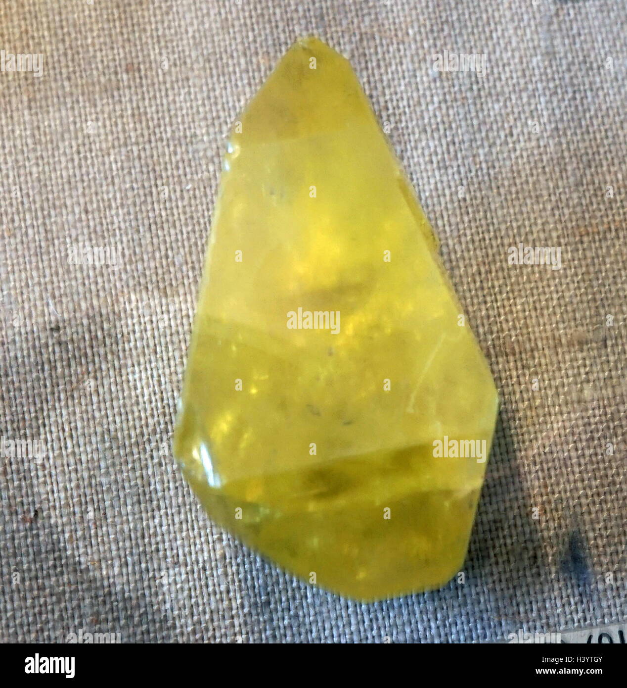 A sample of pyramidal crystal with calcite from Italy. Dated 21st ...