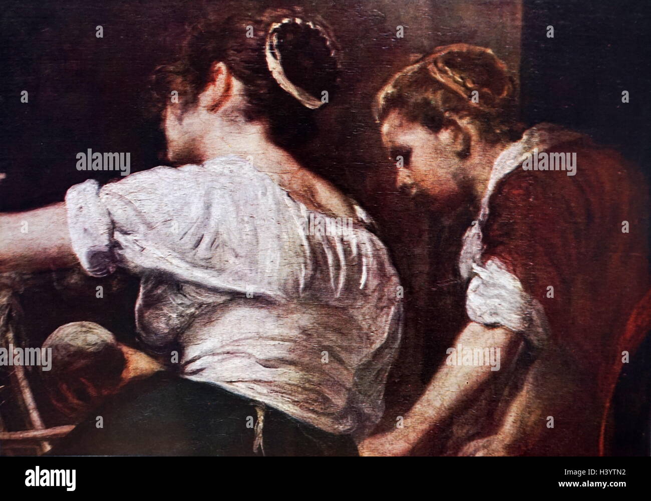 Painting titled 'Las Hilanderas (The Fable of Arachne)' by Diego ...