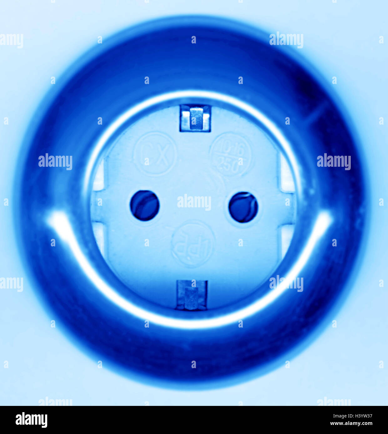 Socket, "look", blue current, icon, "positive energy", current ...