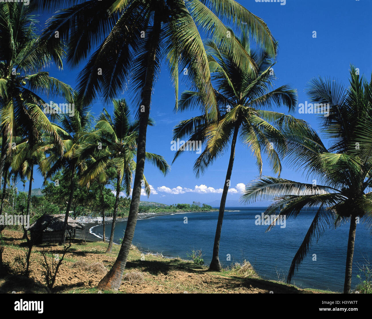 Indonesia, Bali, coast, close Bunutan, small Sundainseln, island, beach ...