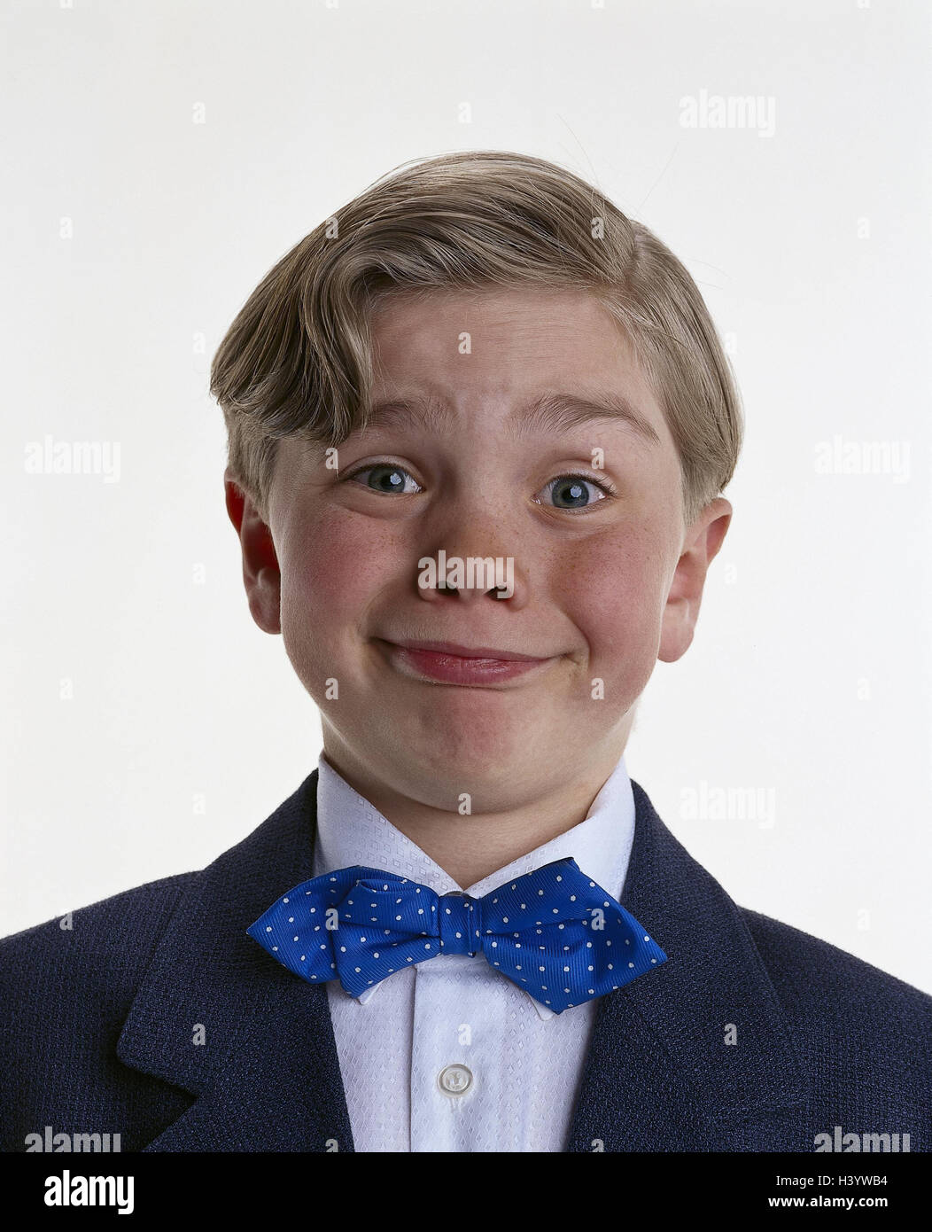 Boy, suit and fly, facial play, portrait, mb 67 A6 Stock Photo - Alamy