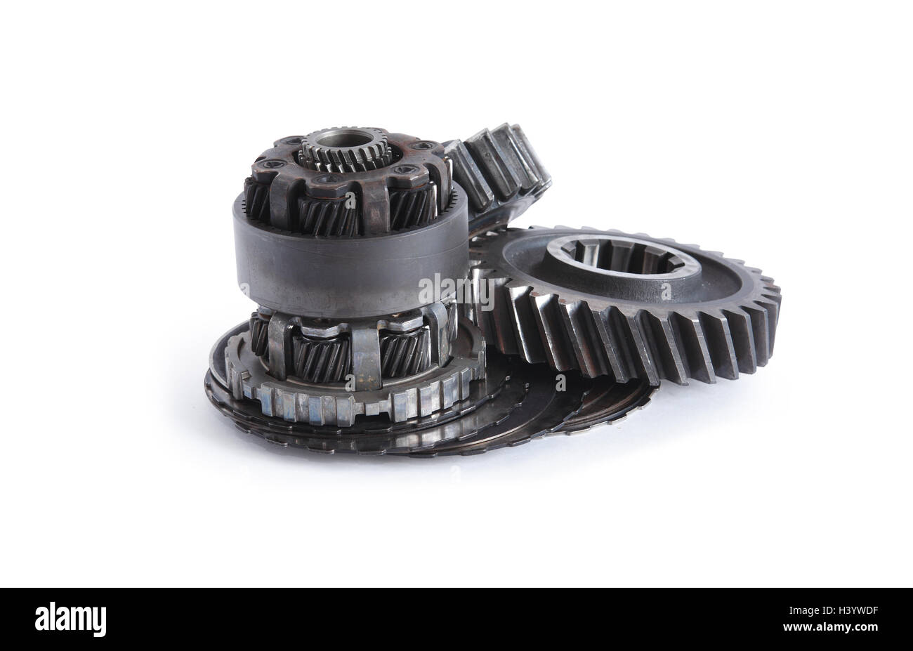 Set various steel gears hi-res stock photography and images - Alamy
