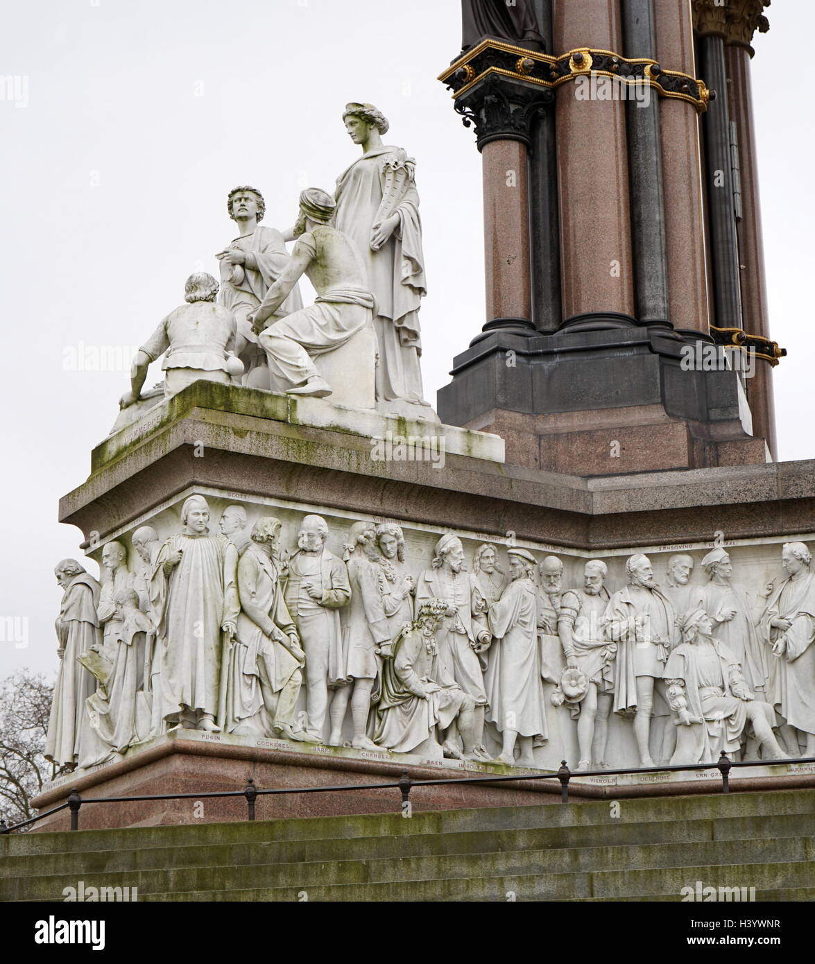 The Albert Memorial in Kensington Gardens, London. Commissioned by ...