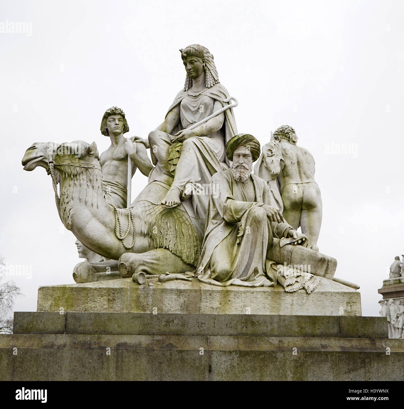 The Albert Memorial in Kensington Gardens, London. Commissioned by ...