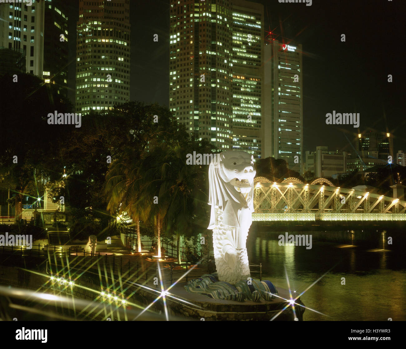 Singapore, Singapore town, Merlion park, Singapore Rivers, sculpture ...