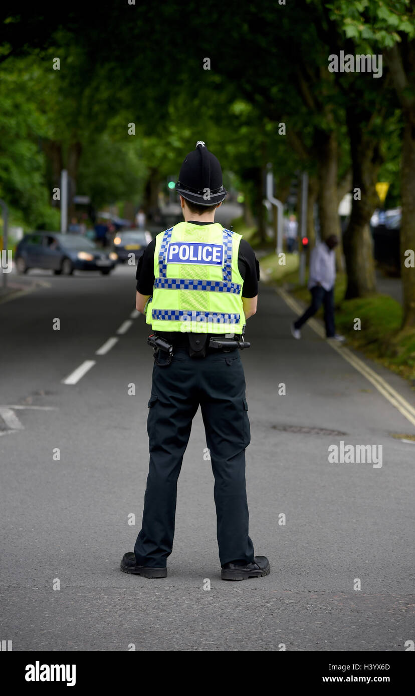 Police, police officer police officers policeman policemen, rear view ...