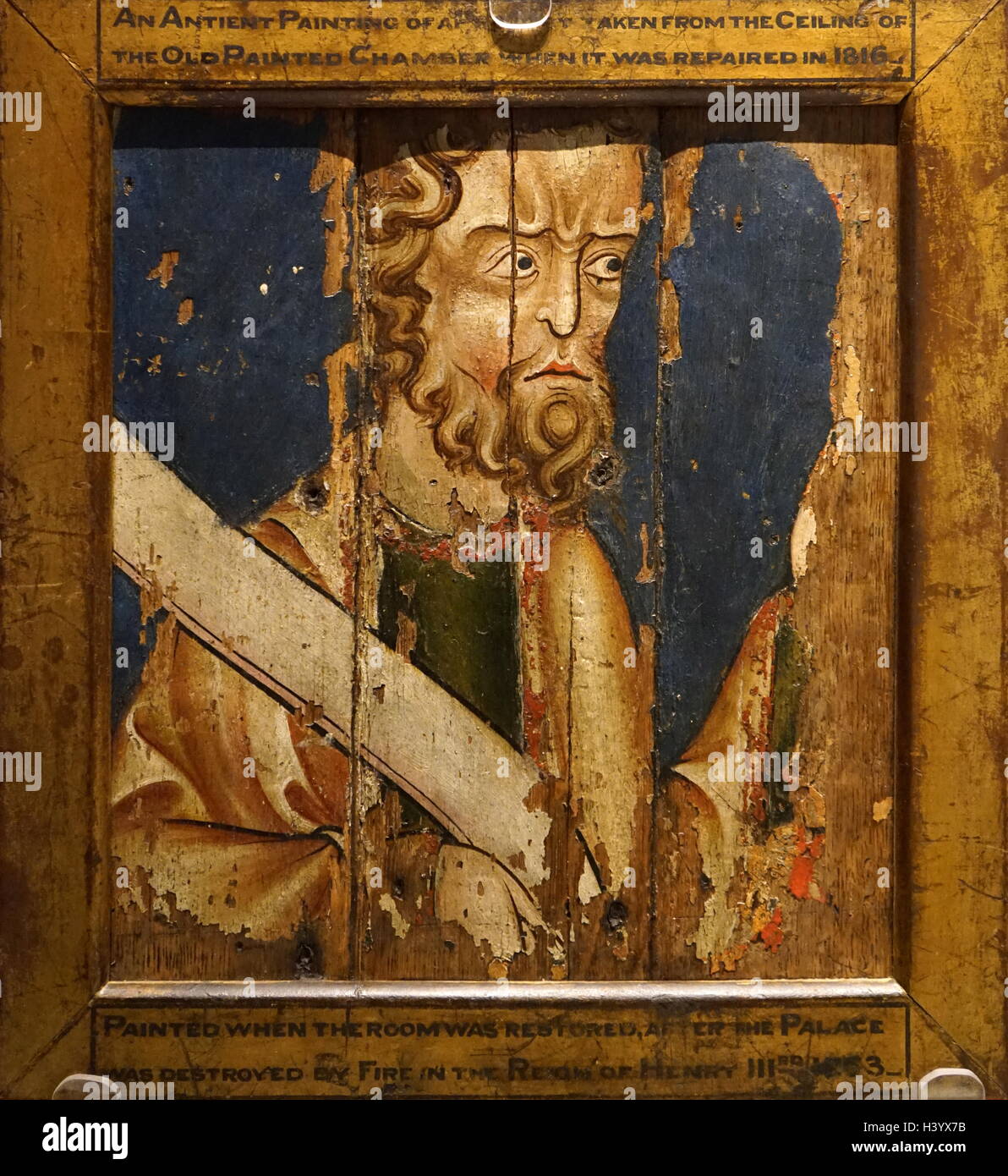 Panel depicting a religious prophet. Dated 13th Century Stock Photo - Alamy