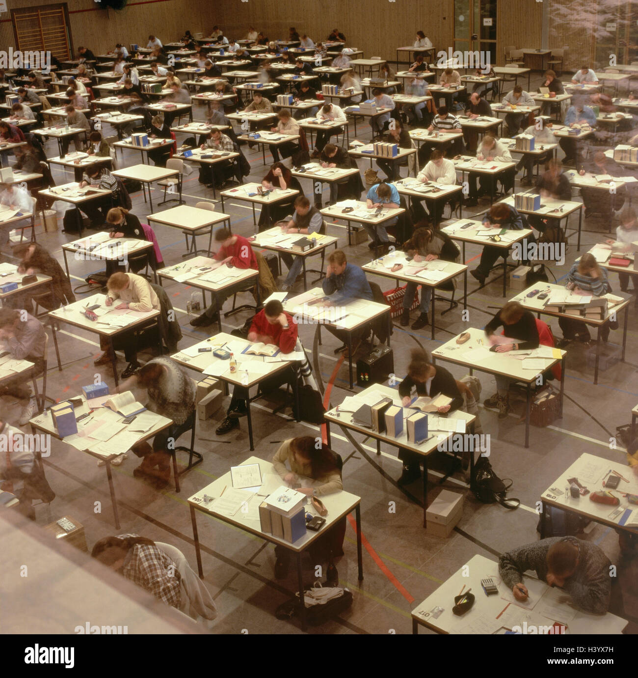 Advanced technical college, gymnasium, student, concentrates, exam ...