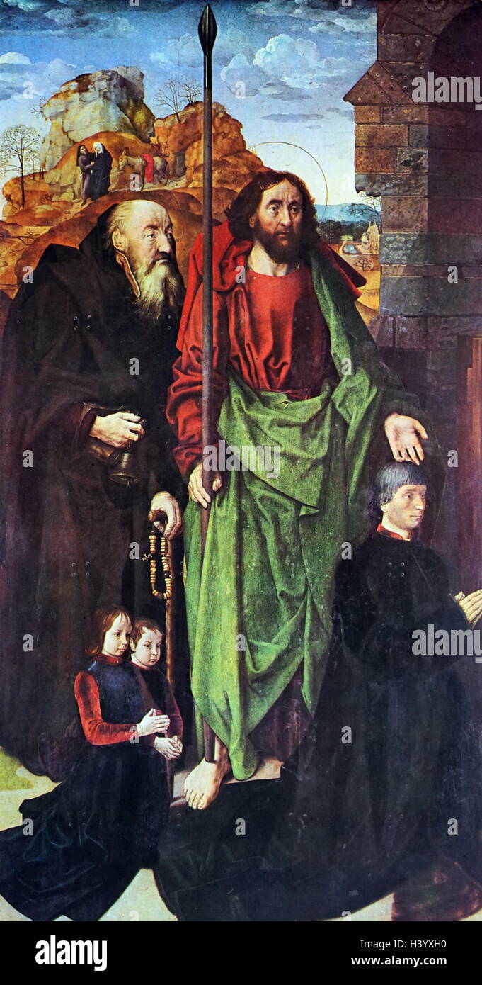 Detail from 'Portinari Altarpiece' by Hugo Van Der Goes (1440-1482) a Flemish painter. Dated ...