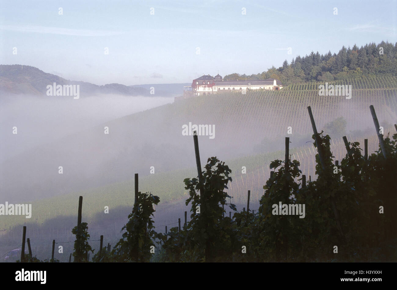 Germany rhineland palatinate saar castle serrig hi-res stock ...